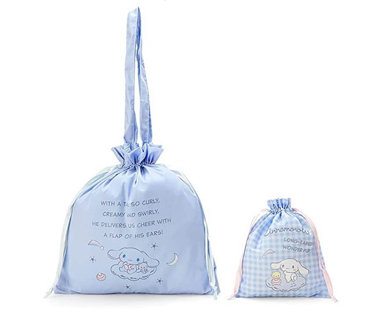 Cinnamoroll Tote Bag & Drawstring Bag Set Checker Series by Sanrio – Megazone